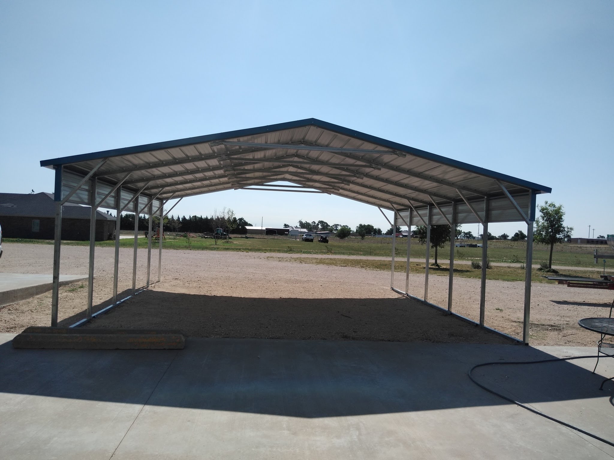 A-Frame Horizontal Metal Roof Carport | Your Custom Carport